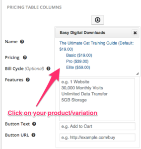 EDD / Easy Digital Downloads Pricing Tables by Fatcat Apps