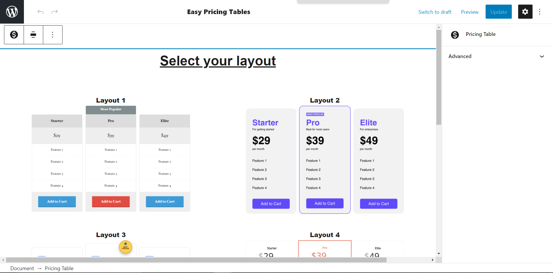 How To Create Your First Pricing Table - Fatcat Apps